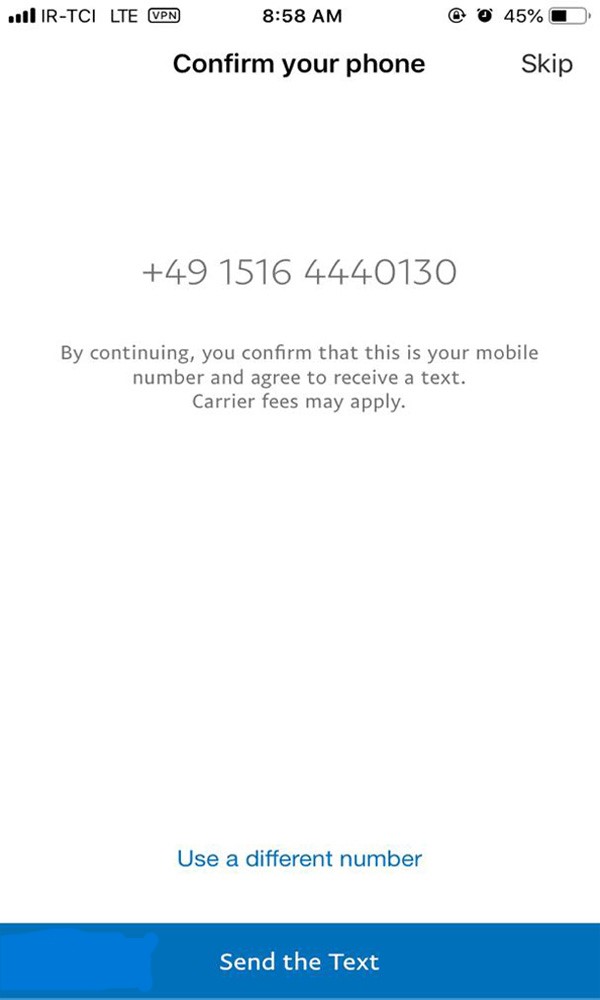 confirm-your-phone-paypal-mobile-app - گروه فنی مهندسی زرین هور